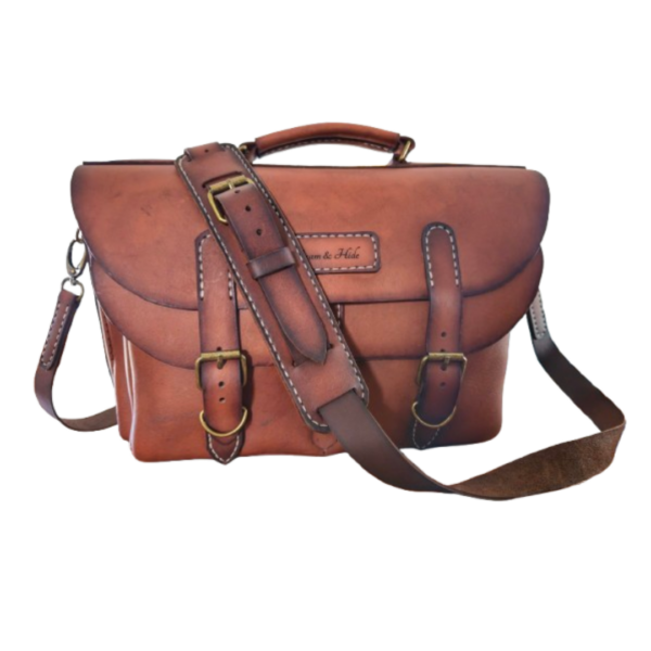 14″ Explorer Laptop Bag (Rust) – Beam & Hide